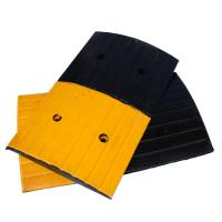 China Turkey Yellow Black Plastic Recycled Road Speed Bump for sale