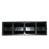 China Double Side Yellow Reflector Durable Truck Wheel Stopper for sale
