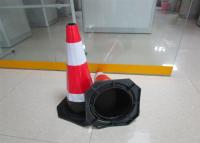 China Flexible 700mm Height 24inch Rubber Traffic Cone for sale