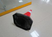 China Flexible 700mm Height 24inch Rubber Traffic Cone for sale