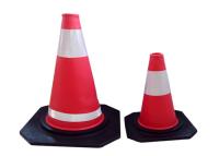 China 1 Meter Height Heavy EVA Flexible Road Traffic Cone for sale