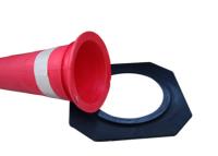 China 1 Meter Height Heavy EVA Flexible Road Traffic Cone for sale