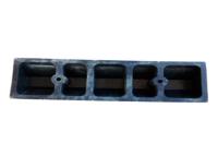 China Rubber 500mm 2.6kg Reflective Film Car Parking Stopper for sale