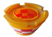 China Rotational Molding PE Warning Drum Water Filled Traffic Barriers for sale
