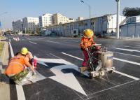 China Manual Stainless Steel 115KG Road Line Painting Machine for sale