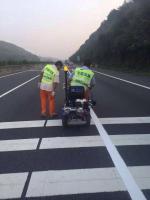China Double Pump Liquid Coating Road Marking Spray Paint Machine for sale