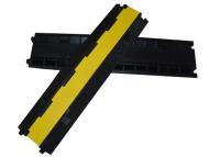 China 2 Channel Wire Traffic Heavy Duty Rubber Speed Bumps for sale
