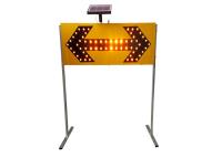 China Two Way Signs Indication Auto Arrow Traffic Solar Signal Light for sale