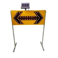 China Two Way Signs Indication Auto Arrow Traffic Solar Signal Light for sale