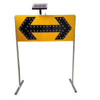 China Two Way Signs Indication Auto Arrow Traffic Solar Signal Light for sale
