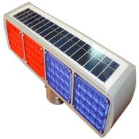 China Integrated 6W Solar LED Strobe Blue And Red Blinker for sale