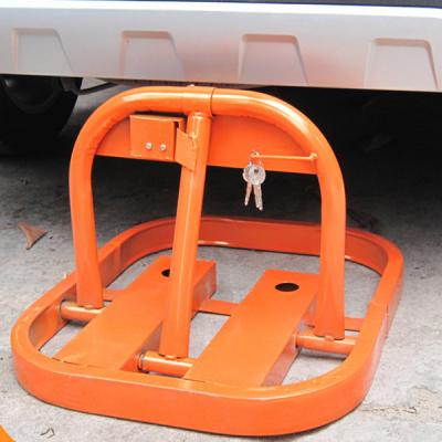 China Orange Cold Roll Steel Manual Car Parking Lock O Shaped for sale