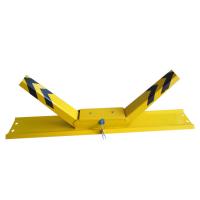 China Yellow And Black Powder Coated Steel Car Parking Space Lock for sale