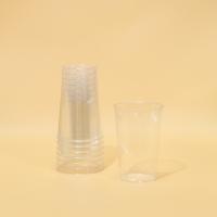 China Lightweight Clear Plastic Disposable Cup For Hot And Cold Beverages 12OZ Volume for sale