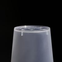 China Customized Printing 500ML Plastic PP Juice Cup With Lid For Coffee for sale