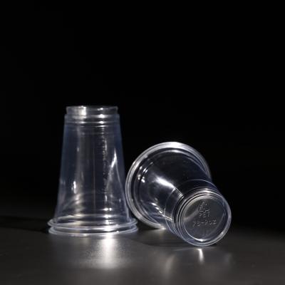 China Customized Stackable Plastic Drinking Cup BPA Free PET Disposable Cold Coffee Cups for sale