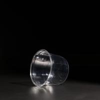 China Transparent Stackable PET Plastic Disposable Cup 12OZ With Lid Custom Logo Printed for sale