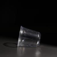 China Cold Juice Plastic Disposable Cup 14oz PET Plastic Cup With Lids Personalized Logo Printed for sale