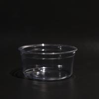 China Flat Or Dome Lid Clear Plastic Disposable Cup Customized Logo For Beverages for sale