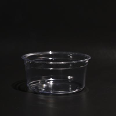 China Flat Or Dome Lid Clear Plastic Disposable Cup Customized Logo For Beverages for sale
