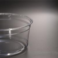 China Flat Or Dome Lid Clear Plastic Disposable Cup Customized Logo For Beverages for sale