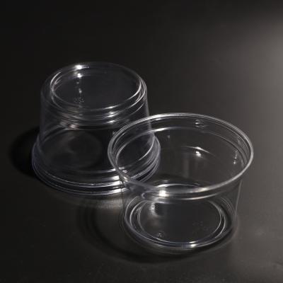 China Convenient PET Plastic Disposable Cup 12oz Capacity Clear Bowl with Lid for sale