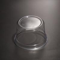 China Flat / Dome Lid Disposable Plastic Drinking Cup 90mm Bottom Diameter 12oz Capicity for sale