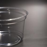 China Eco Friendly PET Plastic Disposable Cup With Lid For Salad Packaging Custom Size for sale
