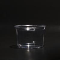 China Cold Beverages Plastic Drinking Cup 117mm Top Dia Plastic Boba Tea Cups OEM ODM for sale