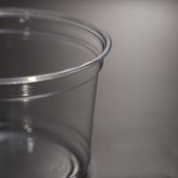 China Cold Beverages Plastic Drinking Cup 117mm Top Dia Plastic Boba Tea Cups OEM ODM for sale