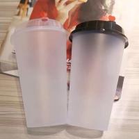 China BPA Free Round PP Cup with Flat/Dome Lid for Hot and Cold Beverages In Party for sale