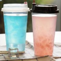 China BPA Free Round PP Cup with Flat/Dome Lid for Hot and Cold Beverages In Party for sale