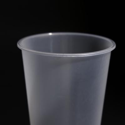 China 17OZ PP Plastic Cup with Customized Logo and Lid For Takeaway Juice for sale