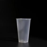 China FDA SGS Certified Plastic PP Disposable Cup With Lids For Juice And Boba Tea for sale