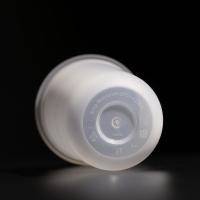 China U Shape Disposable Clear/White PP Plastic Cup With Flat/Dome Lid for sale