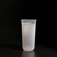 China Customizable Disposable 500ml/700ml Disposable Beverage Cups with Lids For Boba Tea for sale