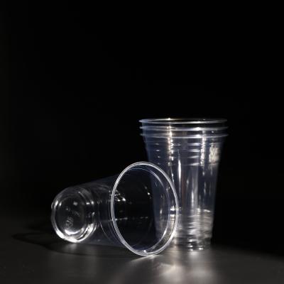 China Food Grade Flat Lid PP Disposable Cup Bpa Free For Juice Beverage Coffee Boba Tea for sale