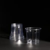China Customized Logo Plastic PP Cup Disposable Beverage Cup With Lid 500ml 700ml for sale