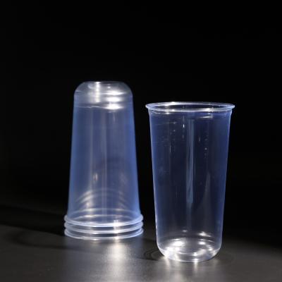 China 700ML PET Disposable Cup Customizable Logo 24oz Capacity Disposable Cold Drink Cup for sale