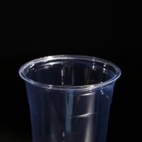 China BPA Free Clear Disposable Plastic PET Cups For Cold Drinks With Lid for sale