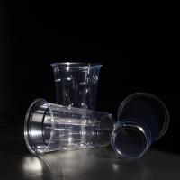 China 50 Count Stackable Takeaway Plastic PET Cup With Custom Print For Juice for sale