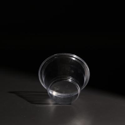 China Leak Proof Food Grade PET Disposable Cup Boba Tea Packaging With Dome Or Flat Lid for sale