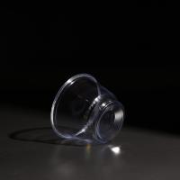 China 8oz Volume Disposable Plastic PET Cups With Dome / Flat Lid For Takeaway Juice for sale