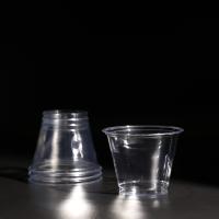 China 9OZ Plastic Disposable PET Cup Cold Drink Boba Tea Cups for sale