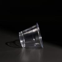 China Clear Plastic Disposable PET Cup Cold Drink Boba Tea With Customized Logo for sale