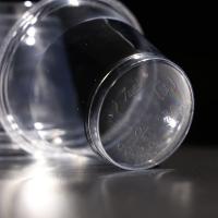 China Clear Plastic Disposable PET Cup Cold Drink Boba Tea With Customized Logo for sale