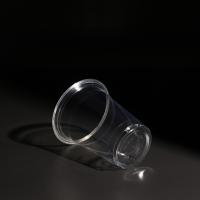 China Plastic Disposable PET Cup High Transparent Cold Drink Plastic Cups With Lid for sale