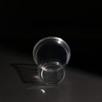 China Plastic Disposable PET Cup With Dome Lid And Flat Lid For Boba Tea for sale