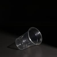 China 16OZ Volume Clear Disposable PET Cups With Dome And Flat Lids For On-the-Go Juices for sale