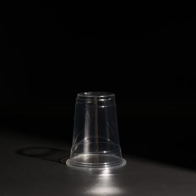 China OEM Single Use Disposable PET Cups BOBA Tea Packing With Dome And Flat Lids for sale